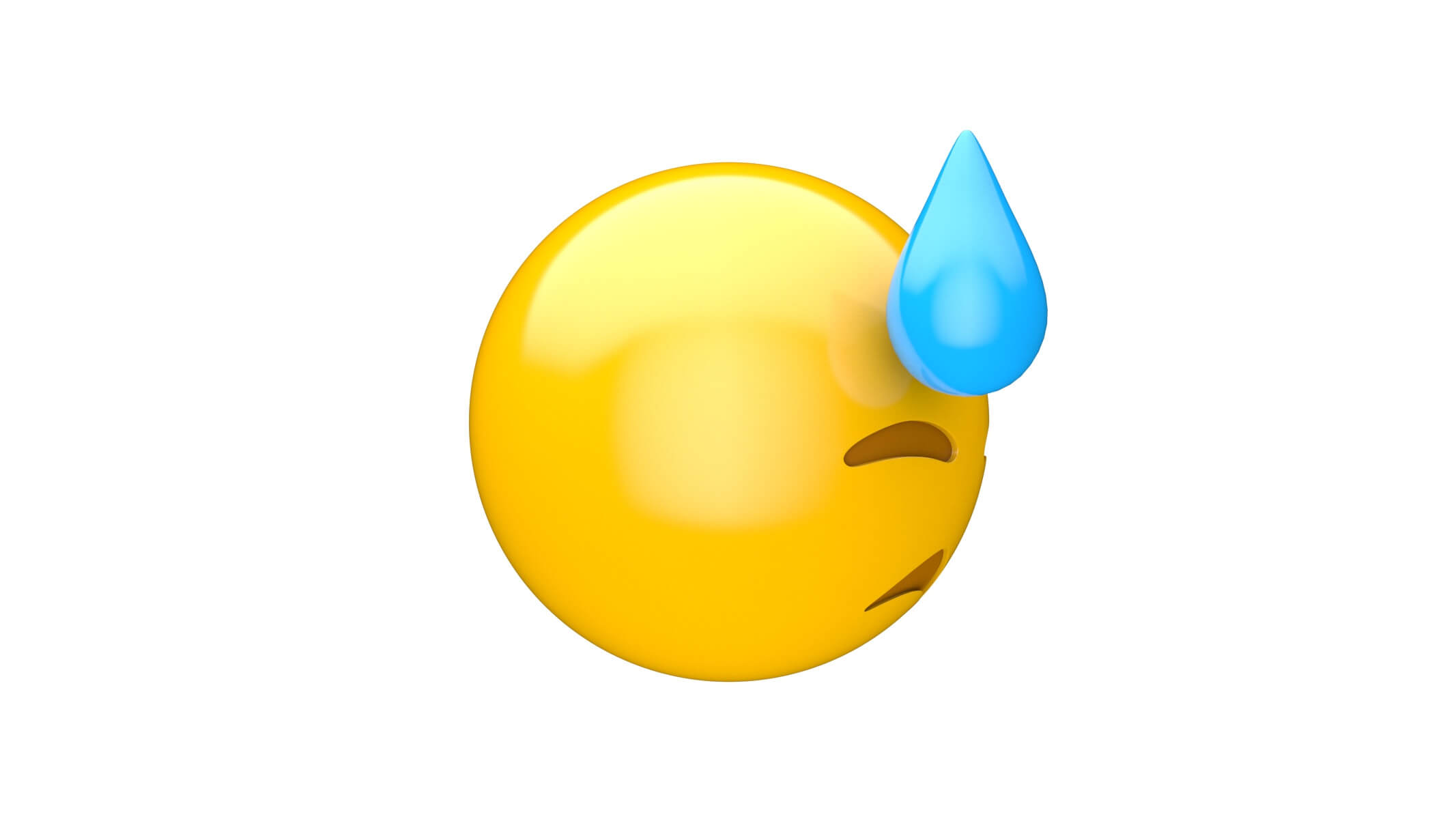 Downcast Face With Sweat - 3D Model by frezzy