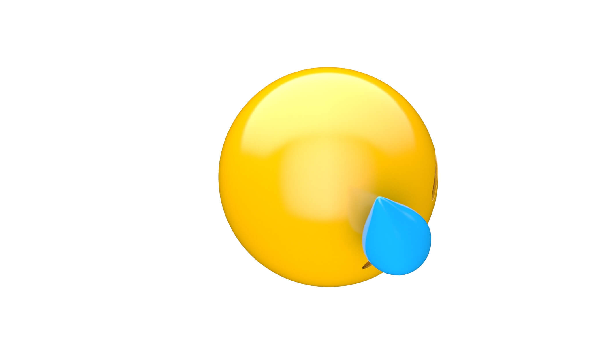 Downcast Face With Sweat - 3D Model by frezzy