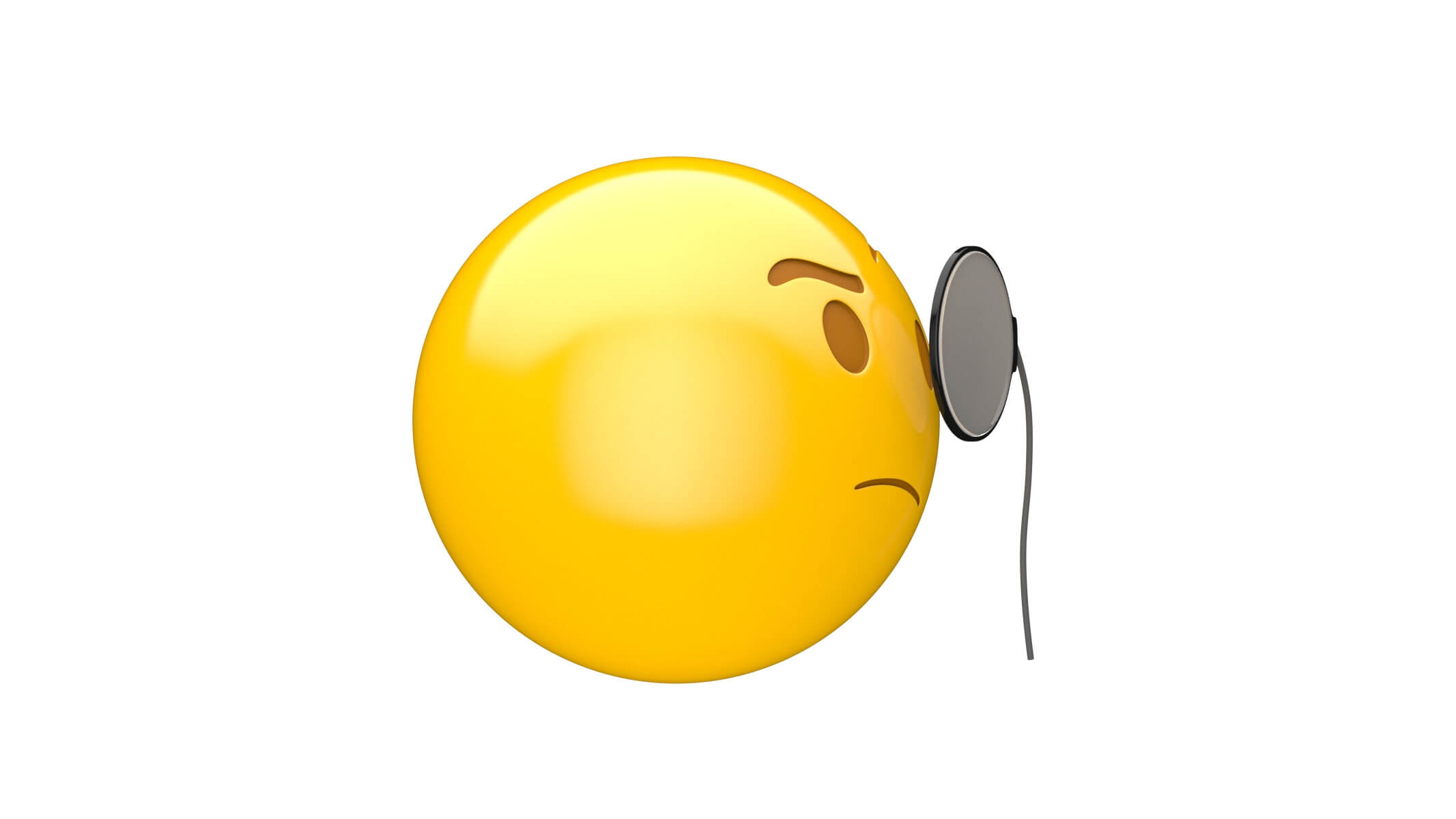 Face With Monocle - 3D Model by frezzy