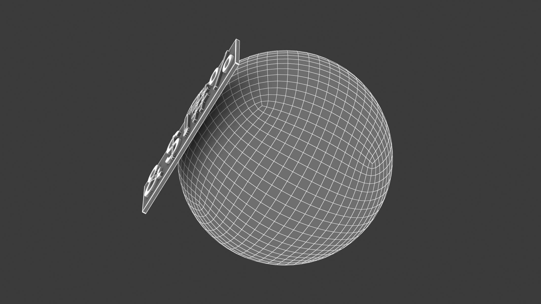 Apple Face With Symbols on Mouth - 3D Model by frezzy