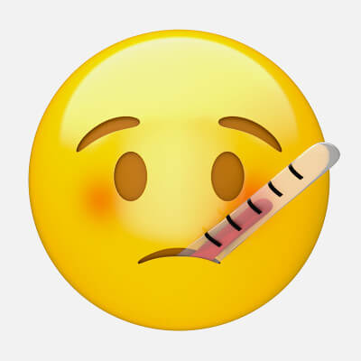 Face With Thermometer - 3D Model by frezzy