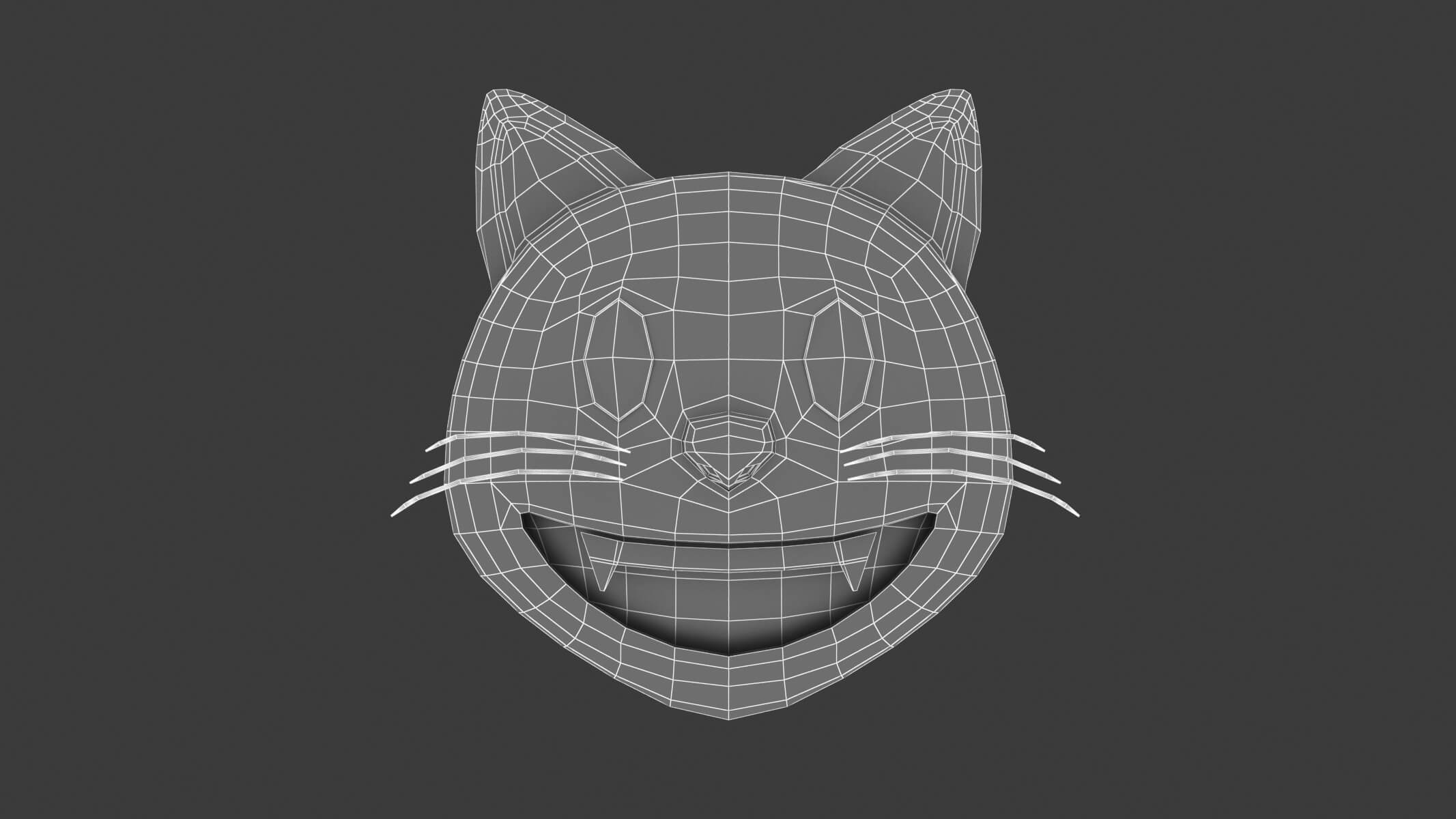 Apple Grinning Cat - 3D Model by frezzy