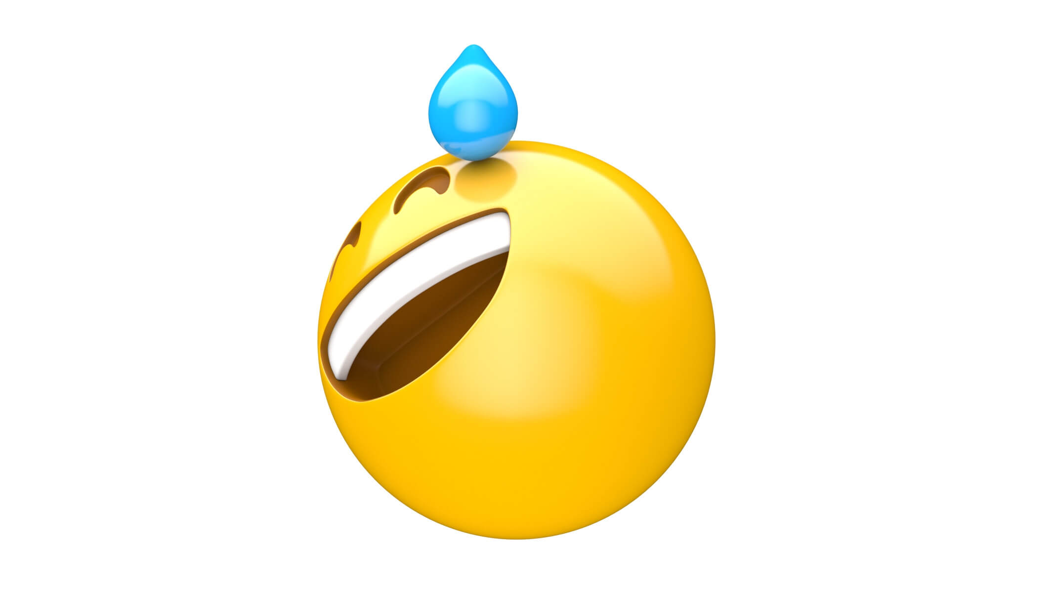 Grinning Face With Sweat - 3D Model by frezzy