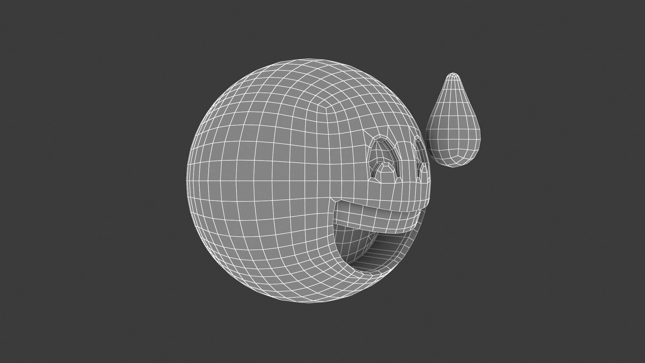 Grinning Face With Sweat - 3D Model by frezzy