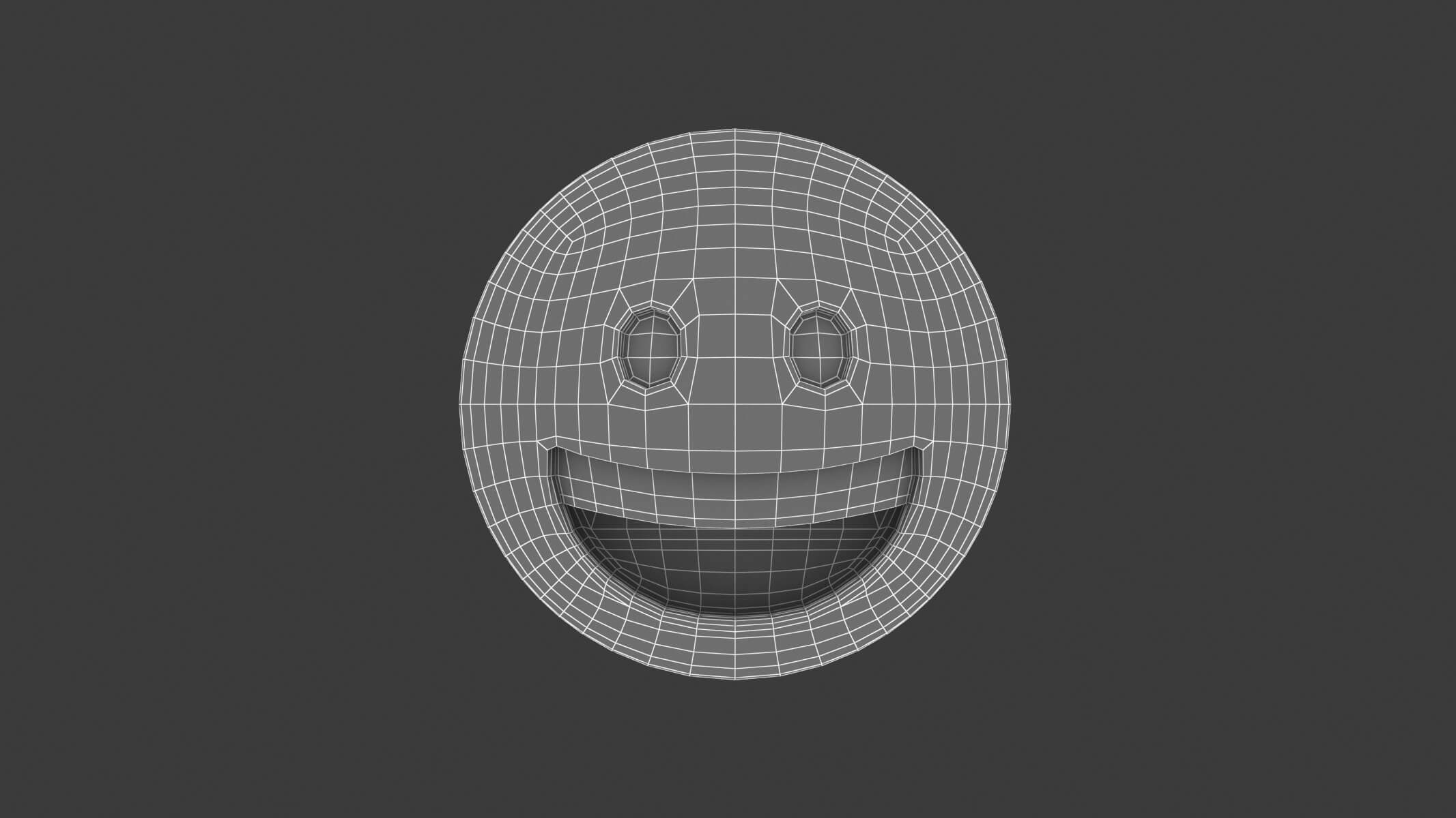 Grinning Face - 3D Model by frezzy