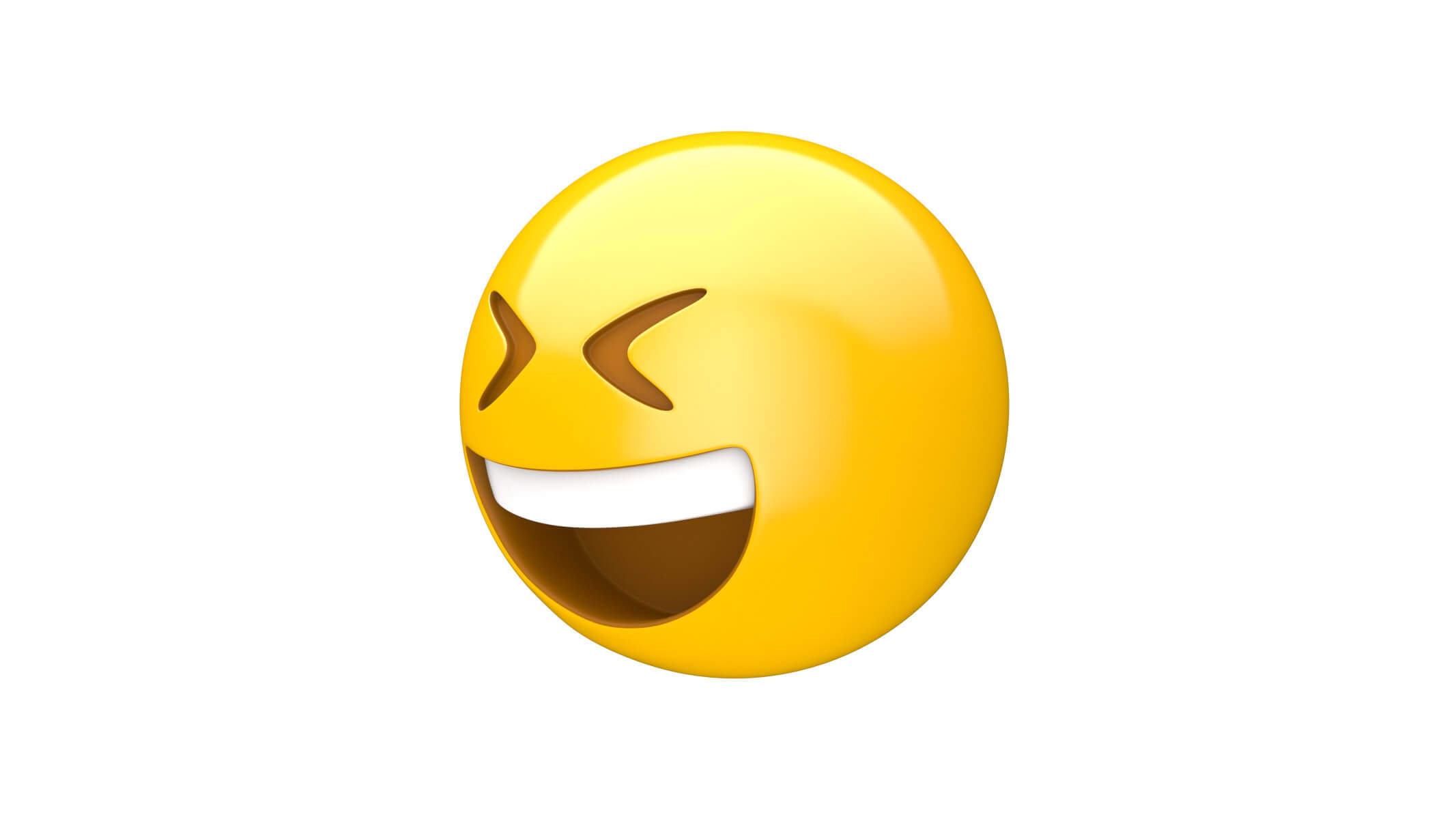 Grinning Squinting Face - 3D Model by frezzy