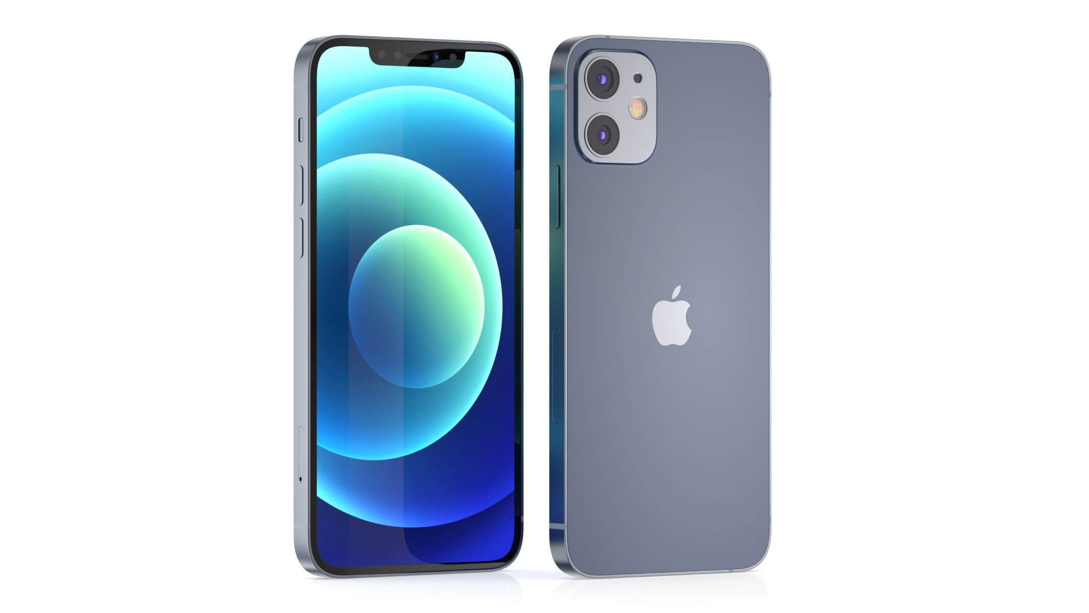 Apple IPhone 12 Blue - 3D Model by frezzy