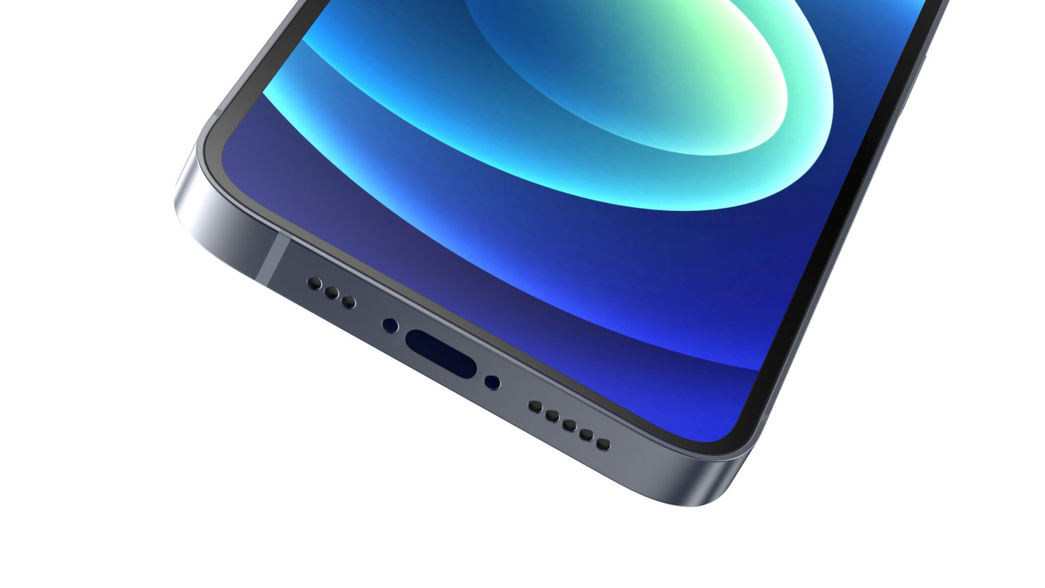 Apple IPhone 12 Blue - 3D Model by frezzy
