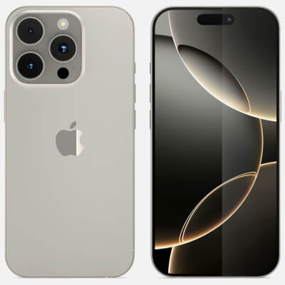 Apple iPhone 16 Pro Nature Titanium - 3D Model by frezzy