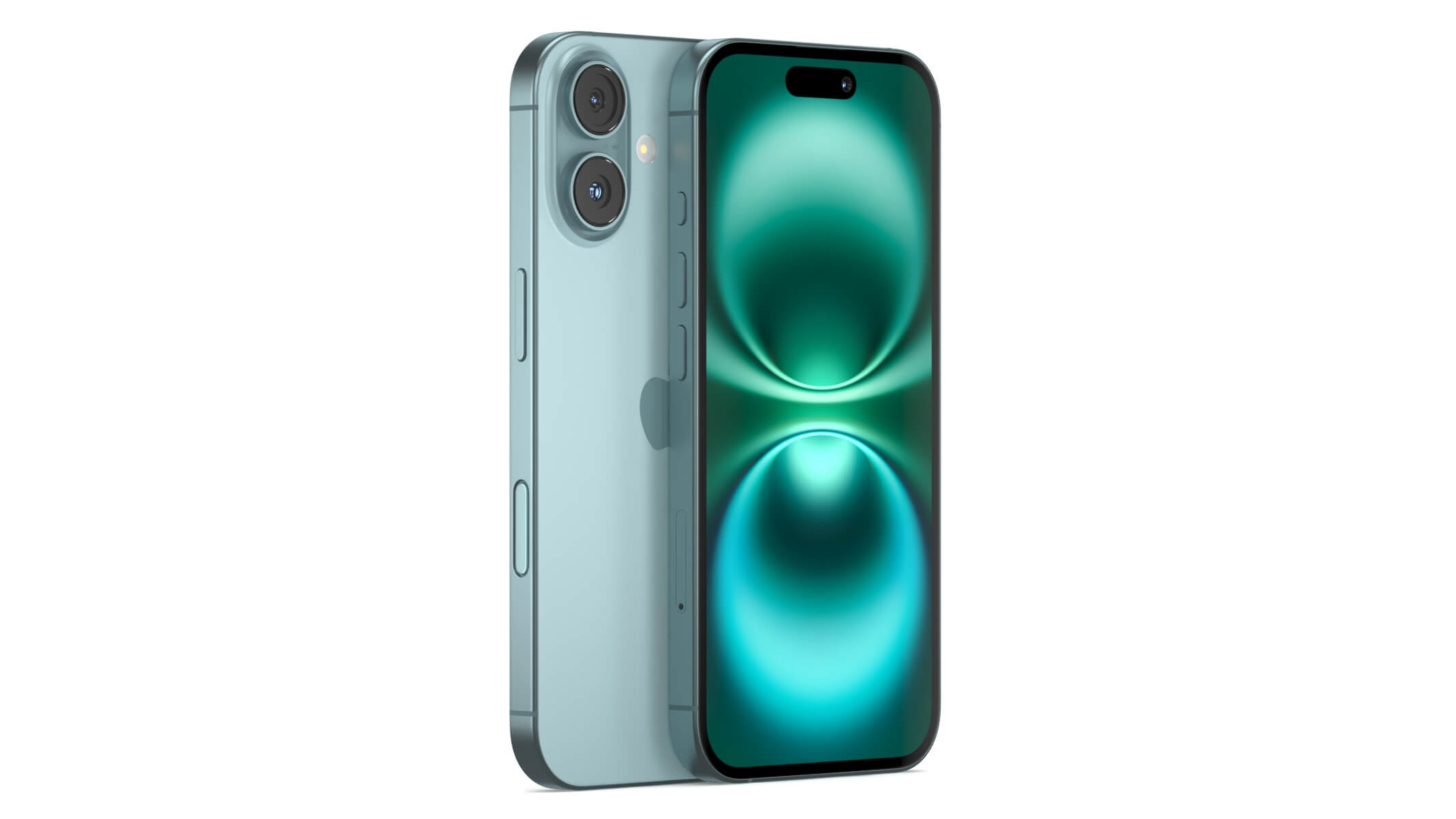 Apple iPhone 16 Teal - 3D Model by frezzy