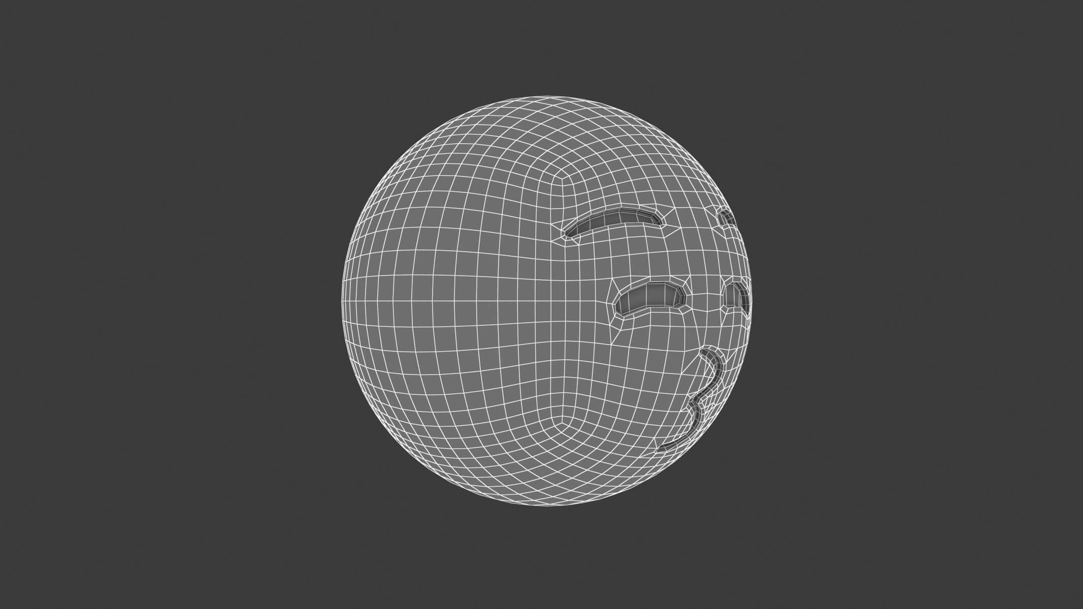 Kissing Face With Closed Eyes - 3D Model by frezzy