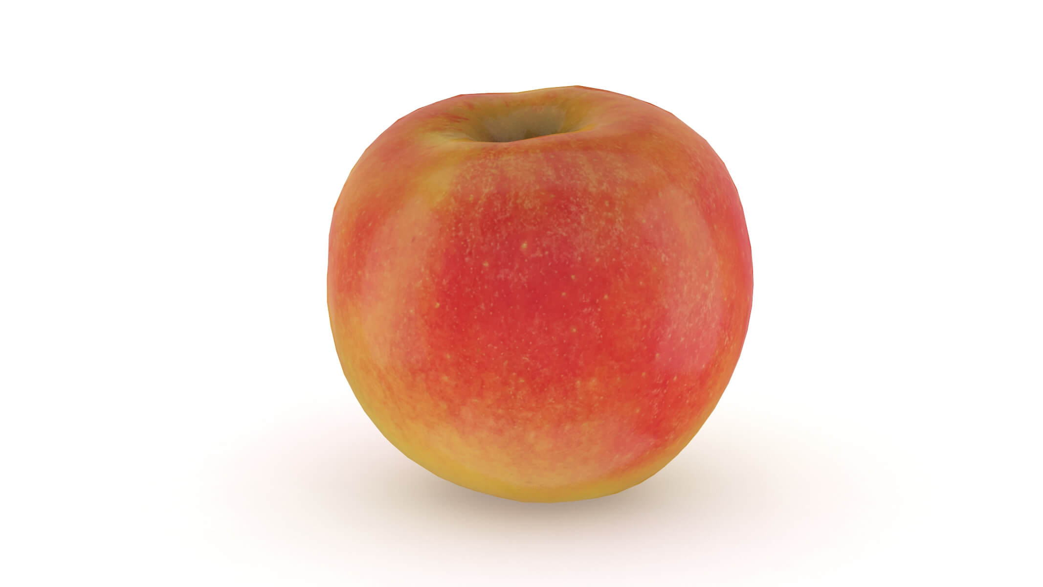 Apple Low Poly - 3D Model by frezzy