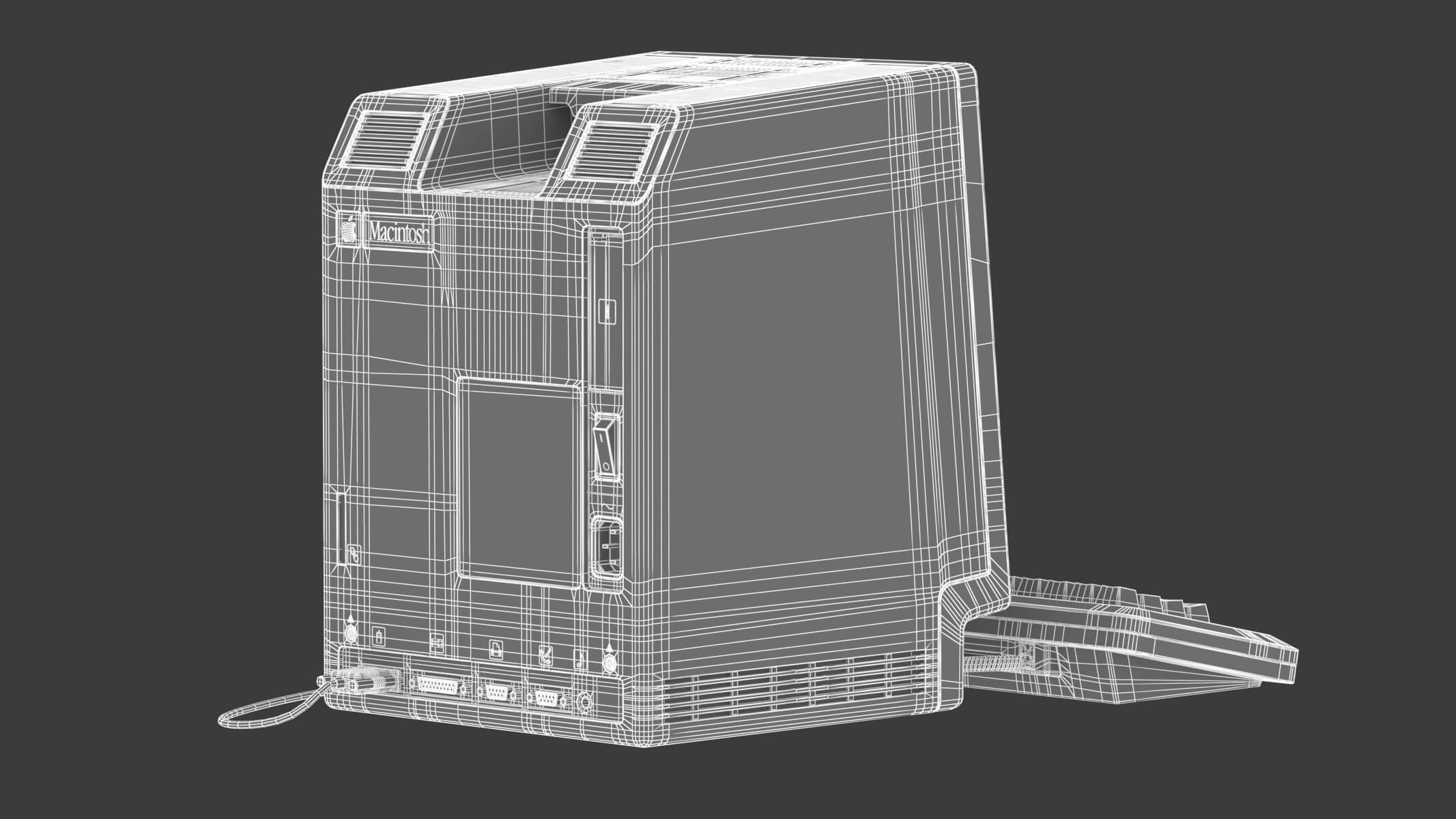 Apple Macintosh 128K - 3D Model by frezzy
