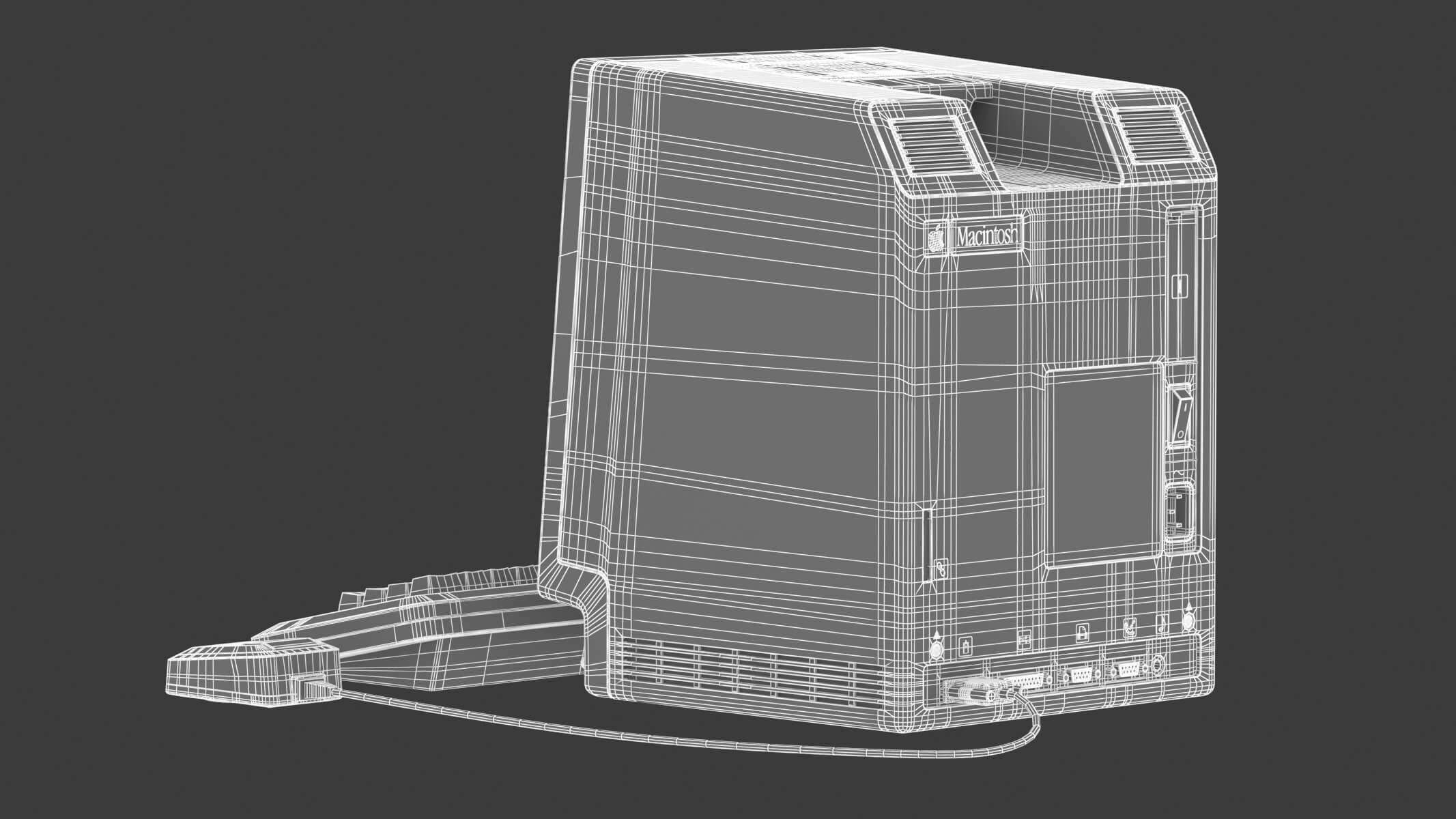 Apple Macintosh 128K - 3D Model by frezzy