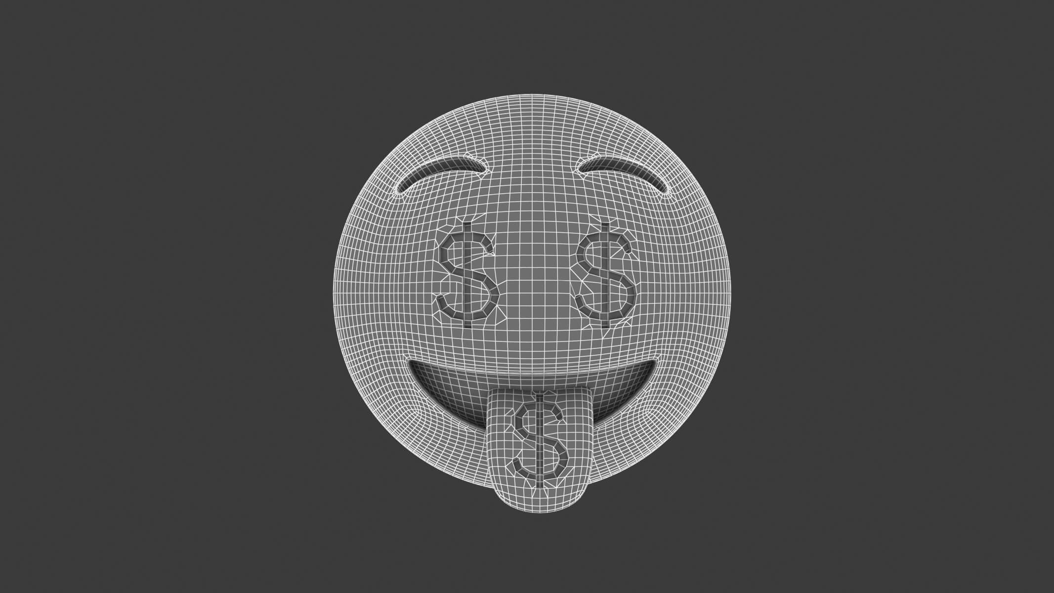 Money-Mouth Face 3D Model by frezzy