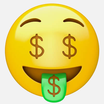Money Mouth Face Emoji Clipart