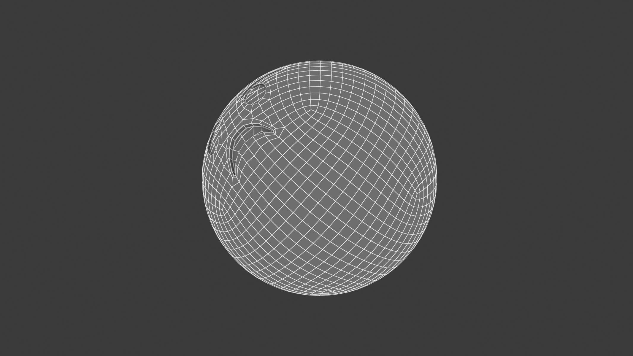 Apple Pouting Face - 3D Model by frezzy