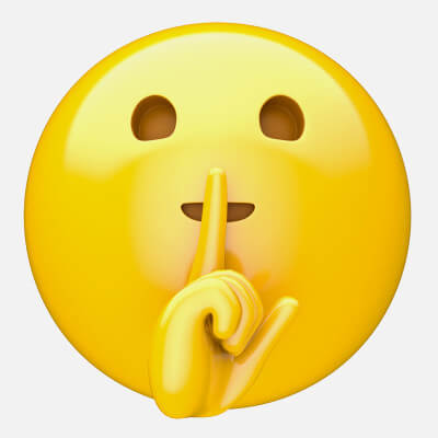 Shushing Face - 3D Model by frezzy