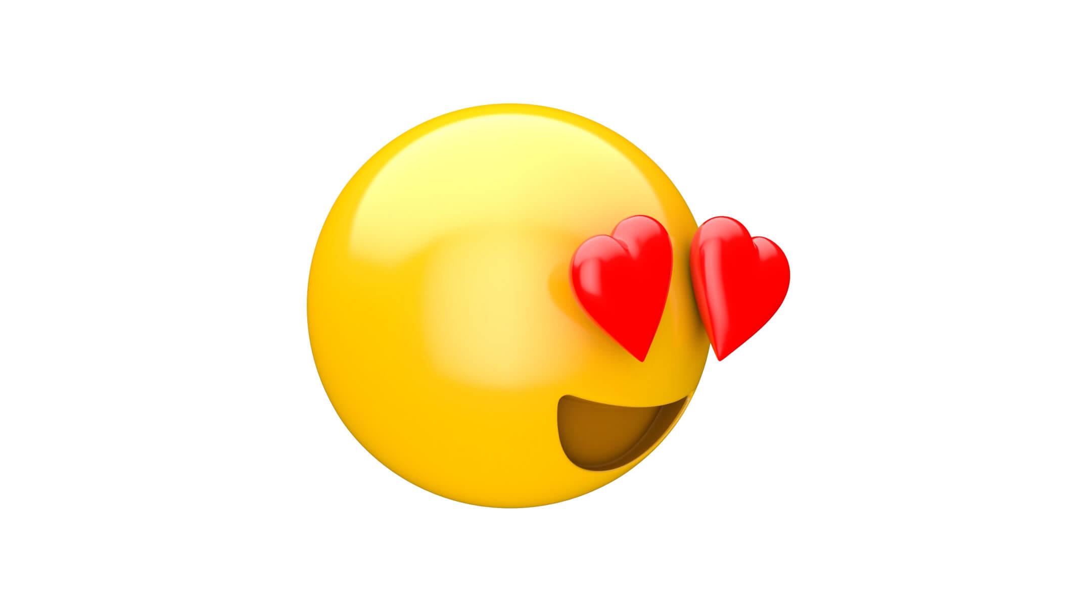 Smiling Face With Heart-eyes 3D Model by frezzy