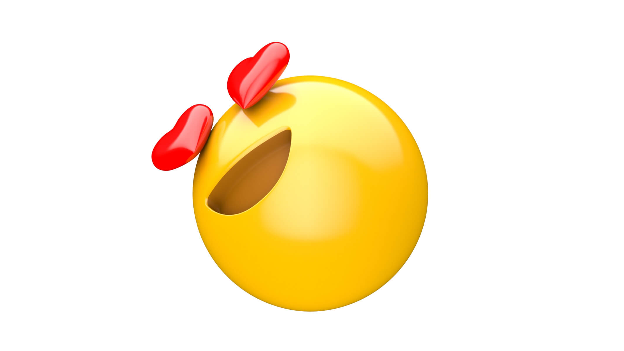 Smiling Face With Heart-eyes 3D Model by frezzy