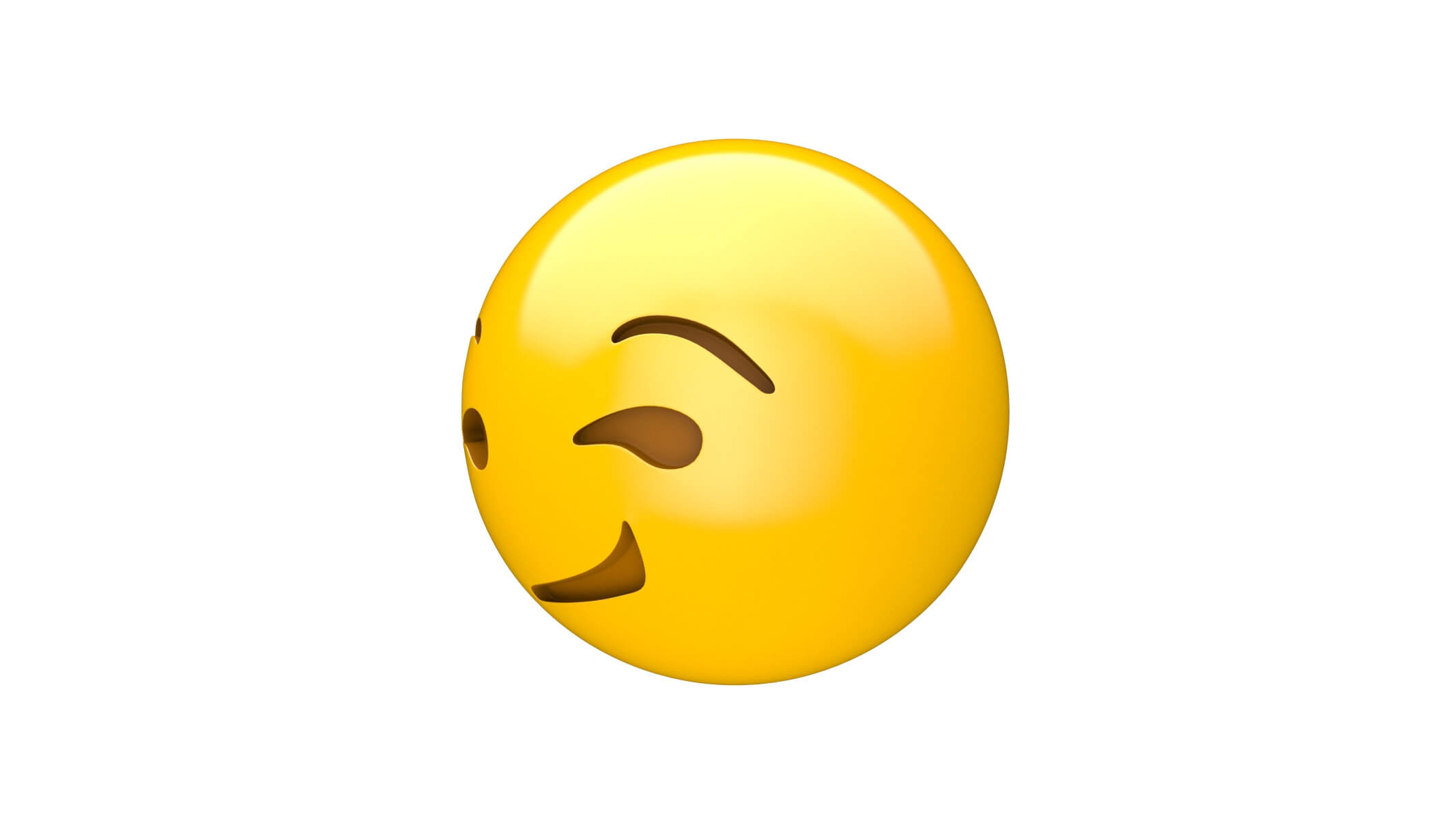 Smirking Face - 3D Model by frezzy