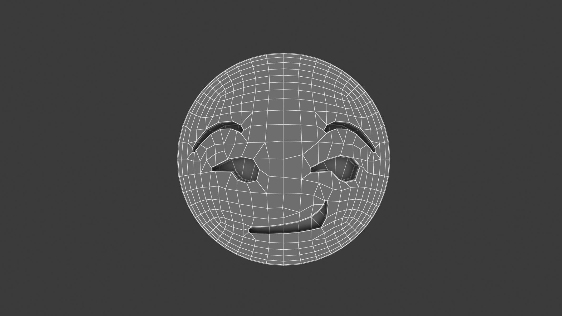Smirking Face - 3D Model by frezzy