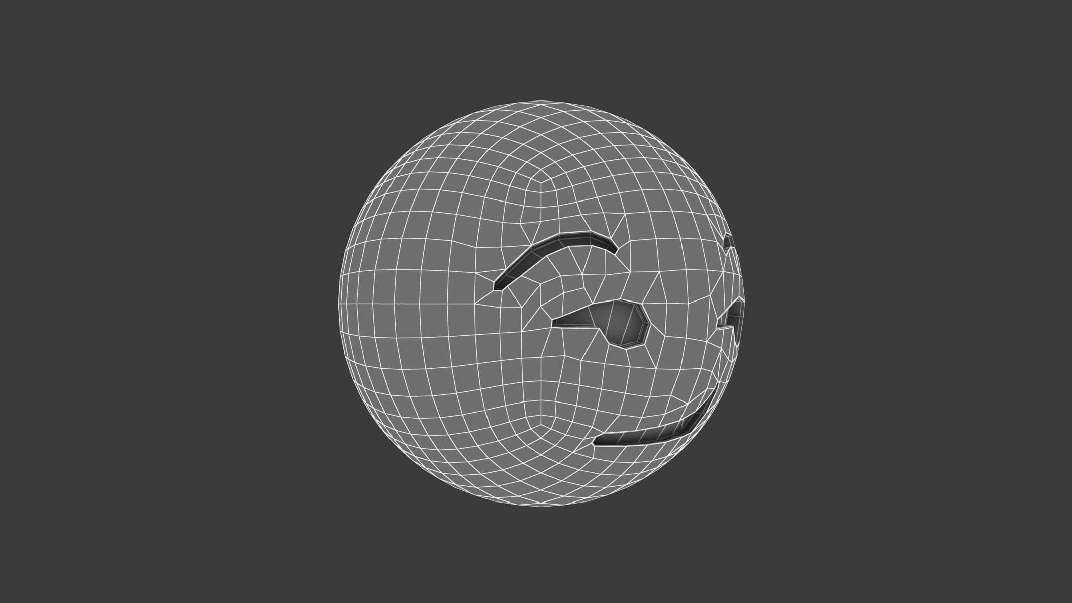 Smirking Face - 3D Model by frezzy