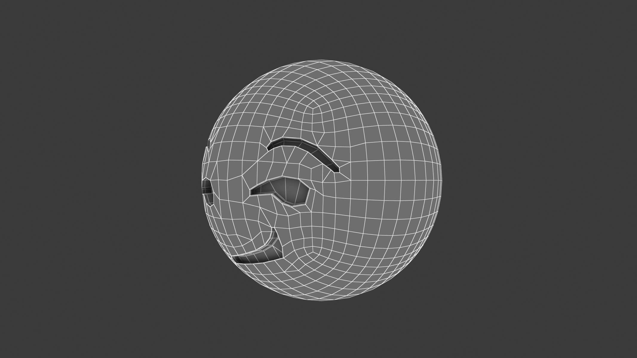 Smirking Face - 3D Model by frezzy