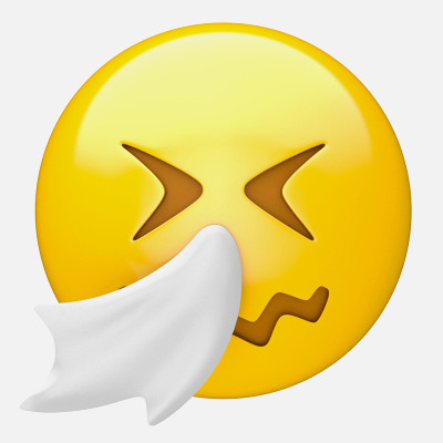 Sneezing Face - 3D Model by frezzy