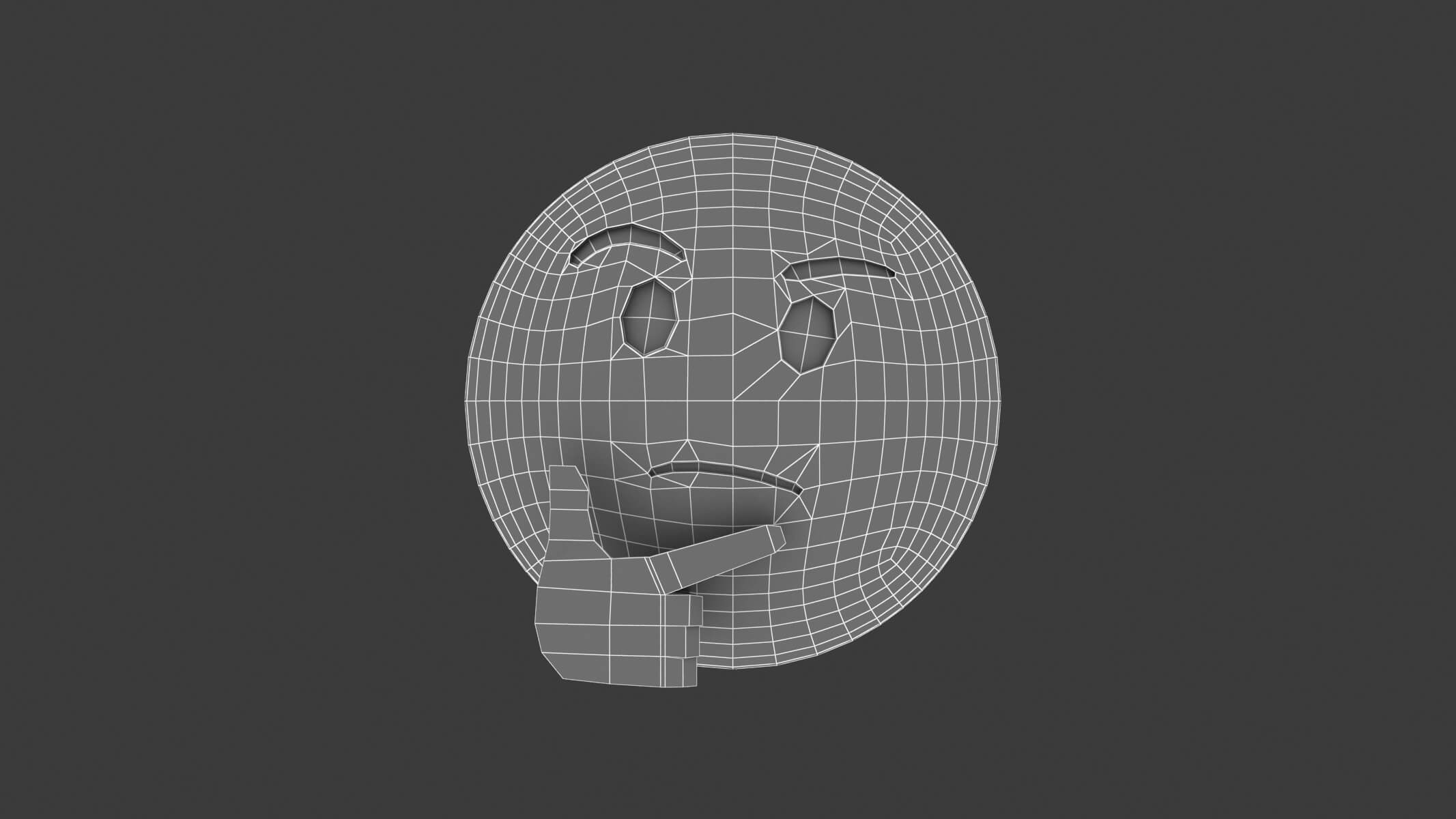 Thinking Face - 3D Model by frezzy