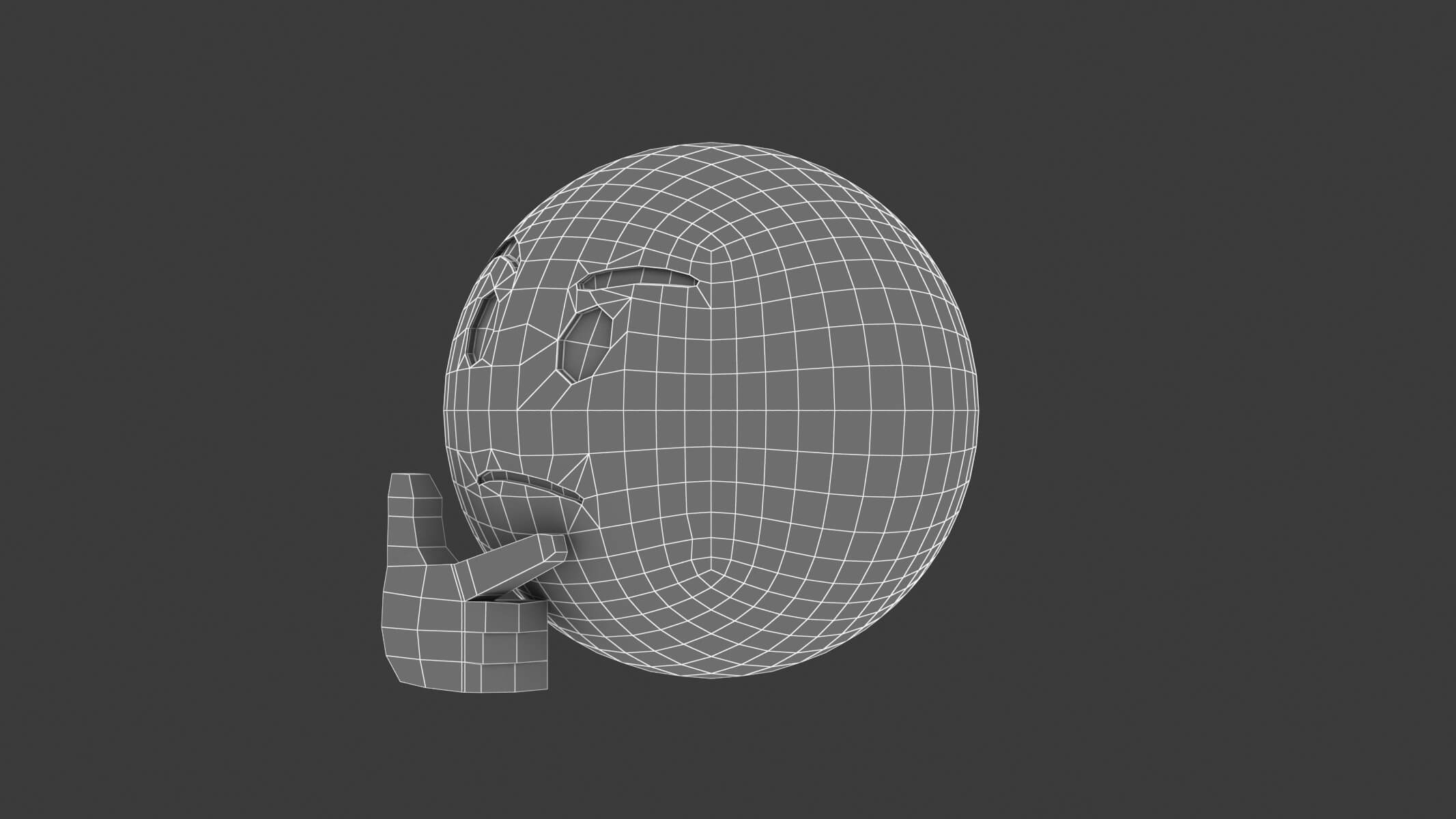 Thinking Face - 3D Model by frezzy