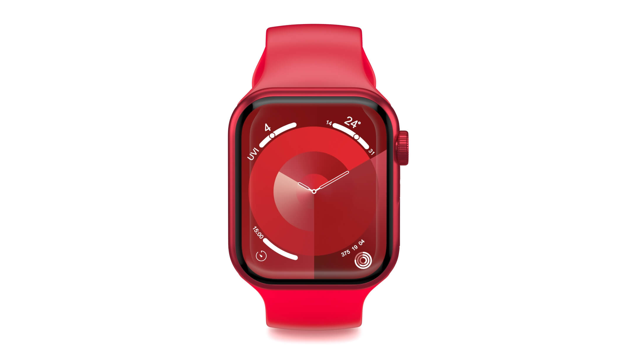 Apple Watch Series 9 Aluminum Red - 3D Model by frezzy
