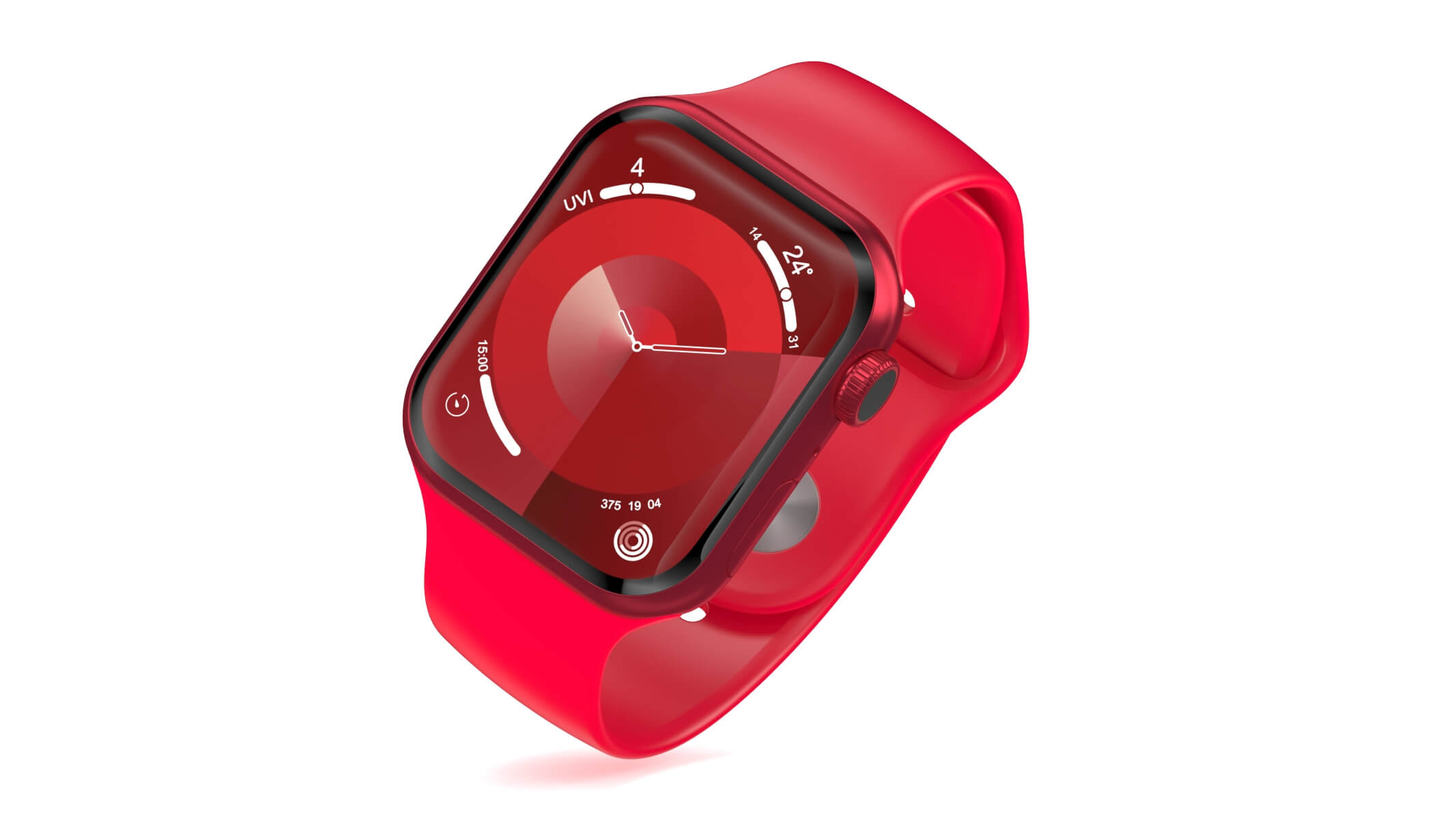 Apple Watch Series 9 Aluminum Red - 3D Model by frezzy