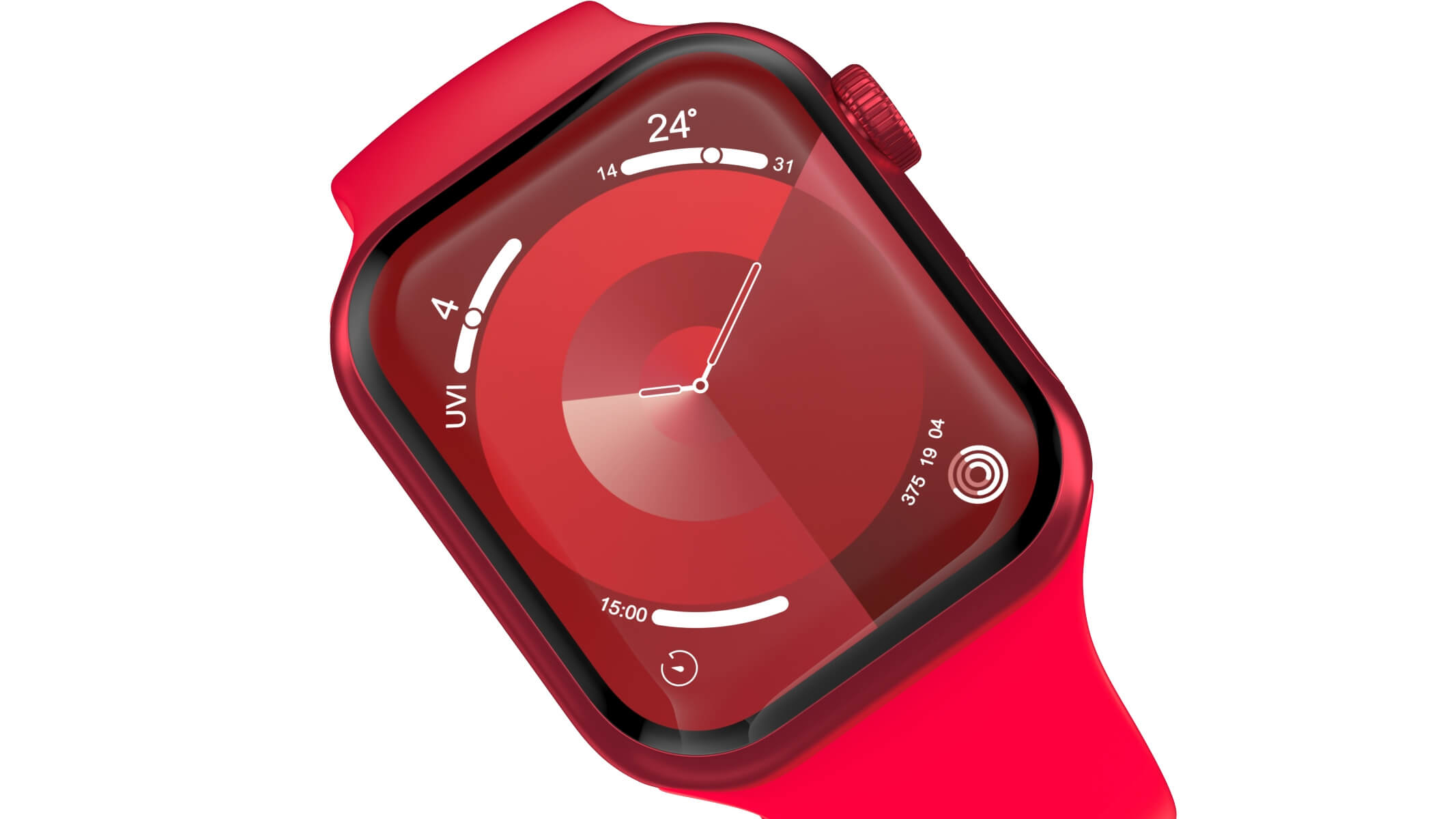 Apple Watch Series 9 Aluminum Red - 3D Model by frezzy