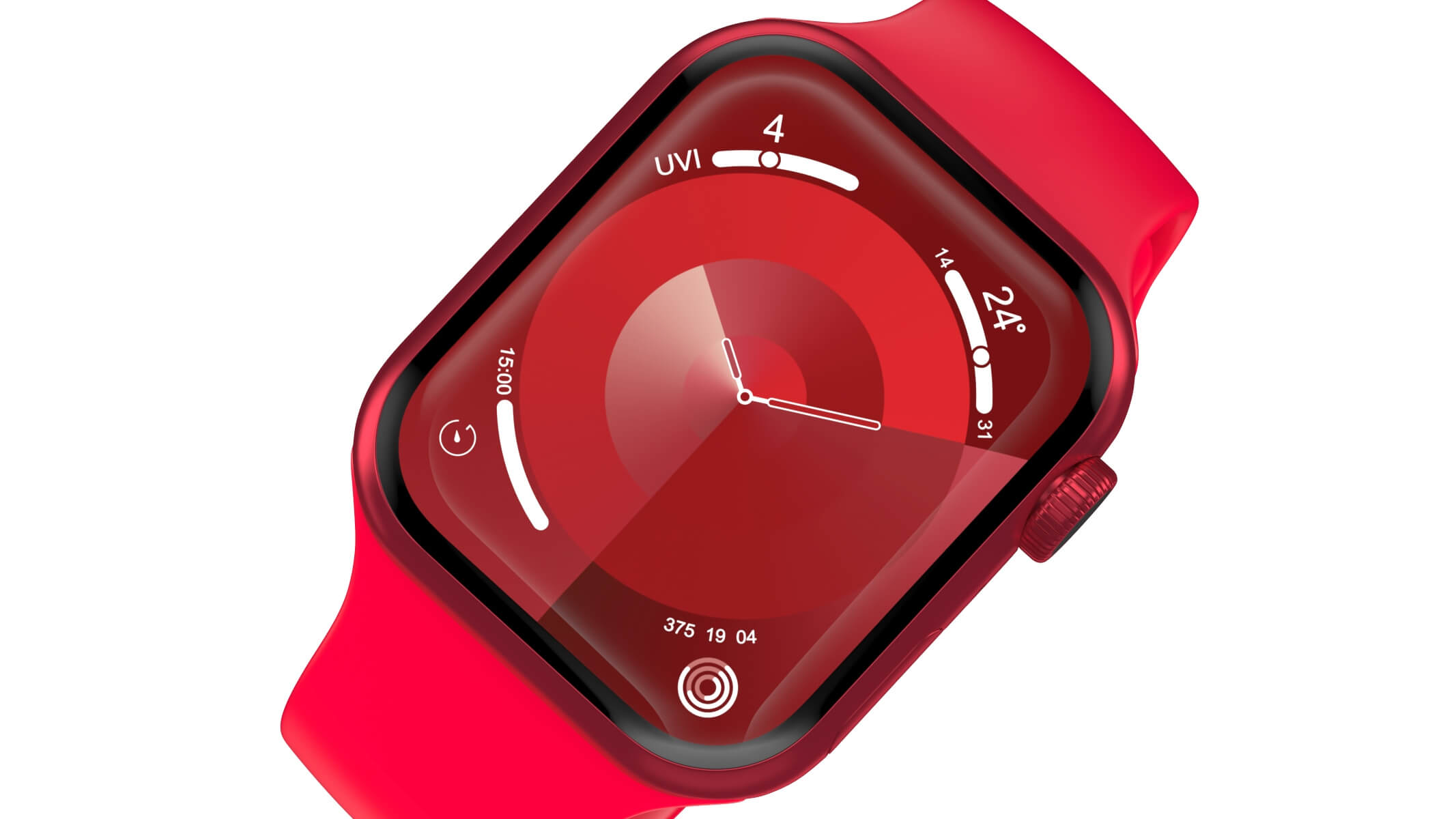 Apple Watch Series 9 Aluminum Red - 3D Model by frezzy