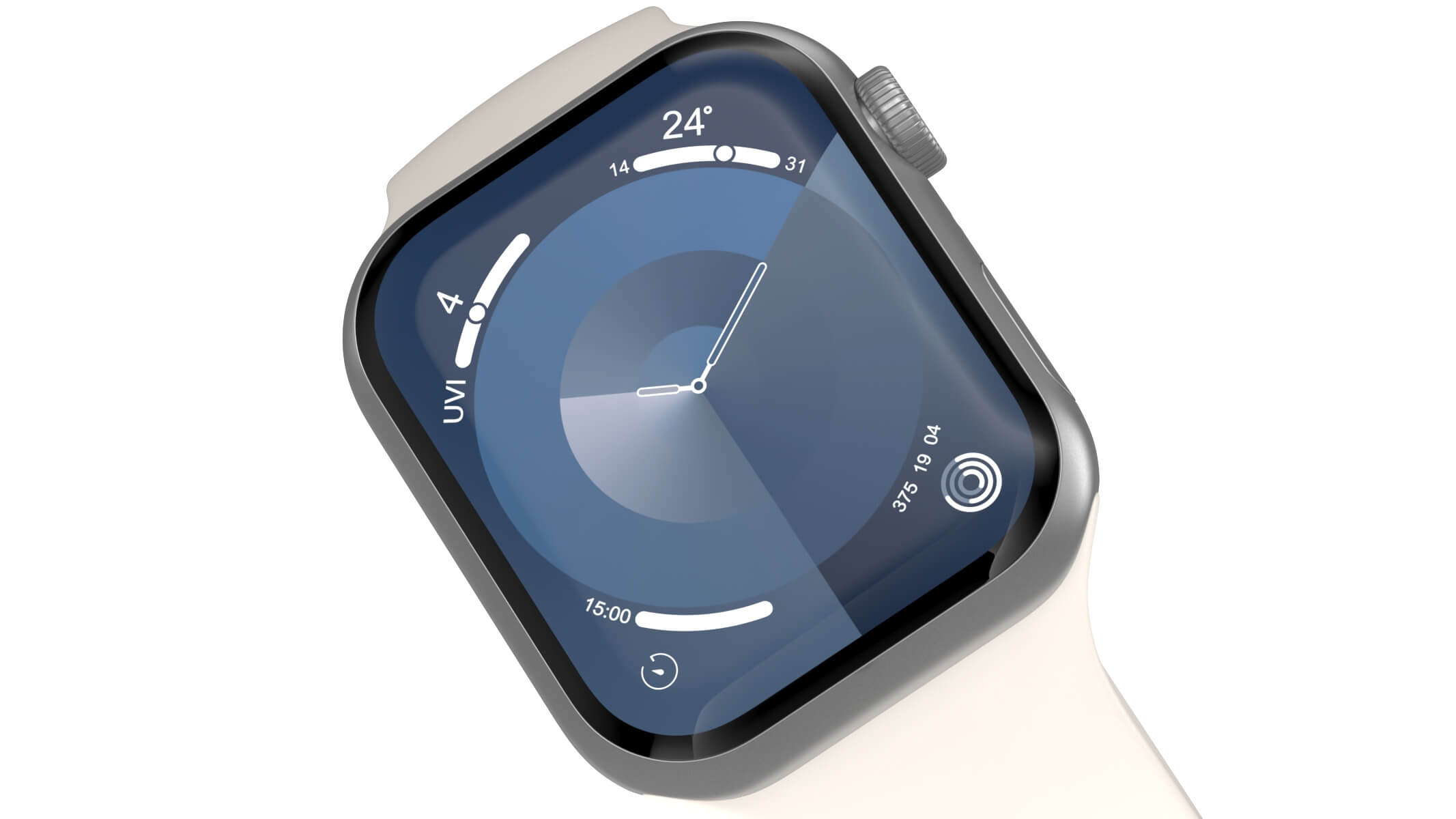 Apple Watch Series 9 Aluminum Silver - 3D Model by frezzy