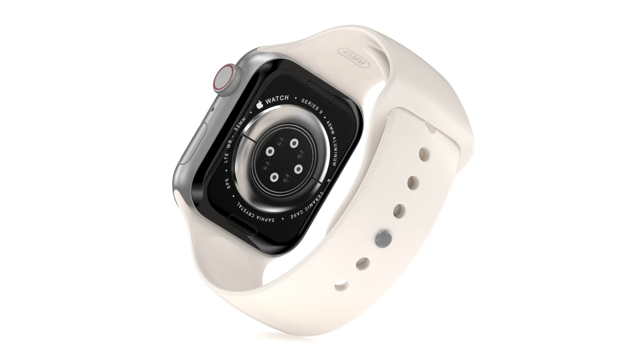 Apple Watch Series 9 Aluminum Silver - 3D Model by frezzy