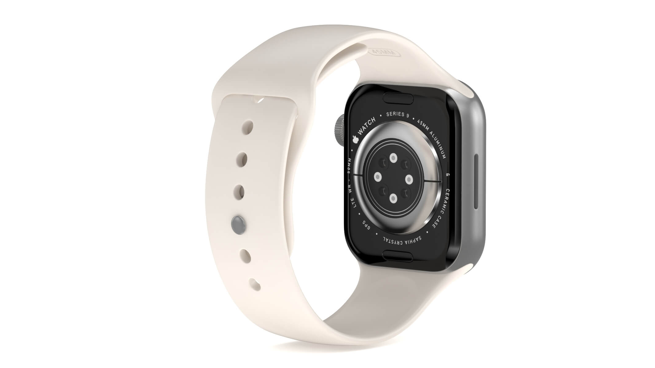 Apple Watch Series 9 Aluminum Silver - 3D Model by frezzy