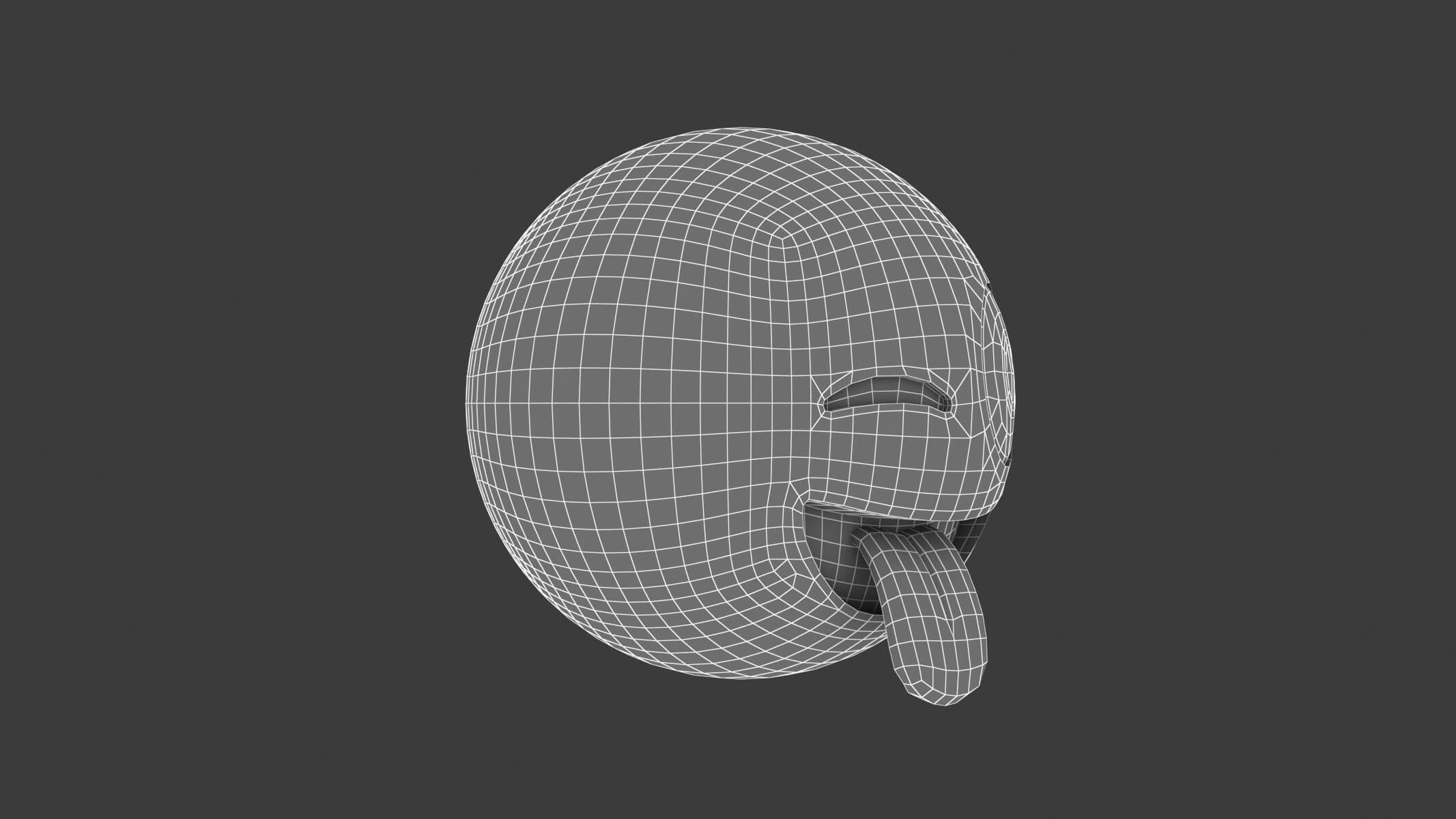 Winking Face With Tongue - 3D Model by frezzy