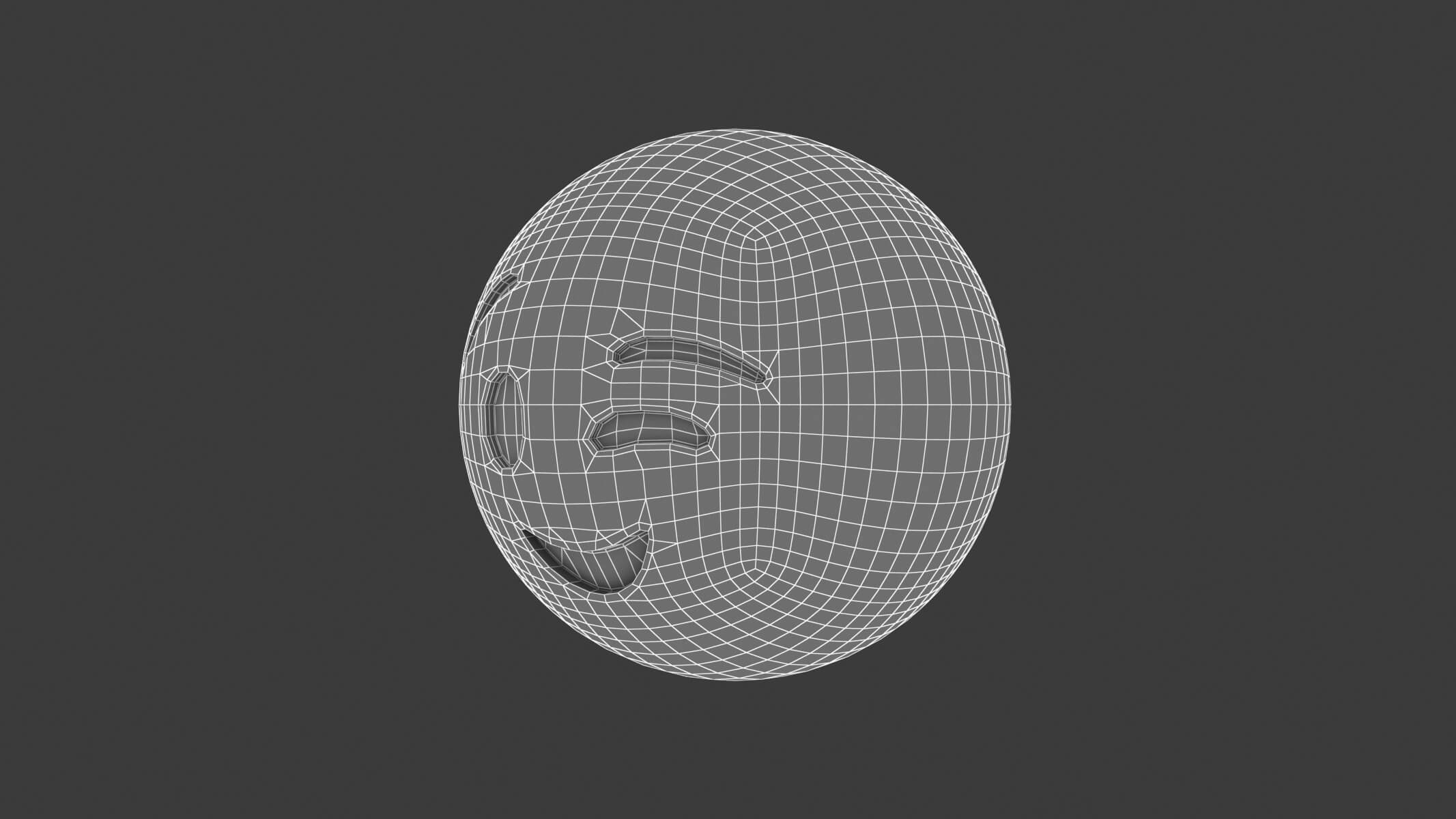 Winking Face - 3D Model by frezzy