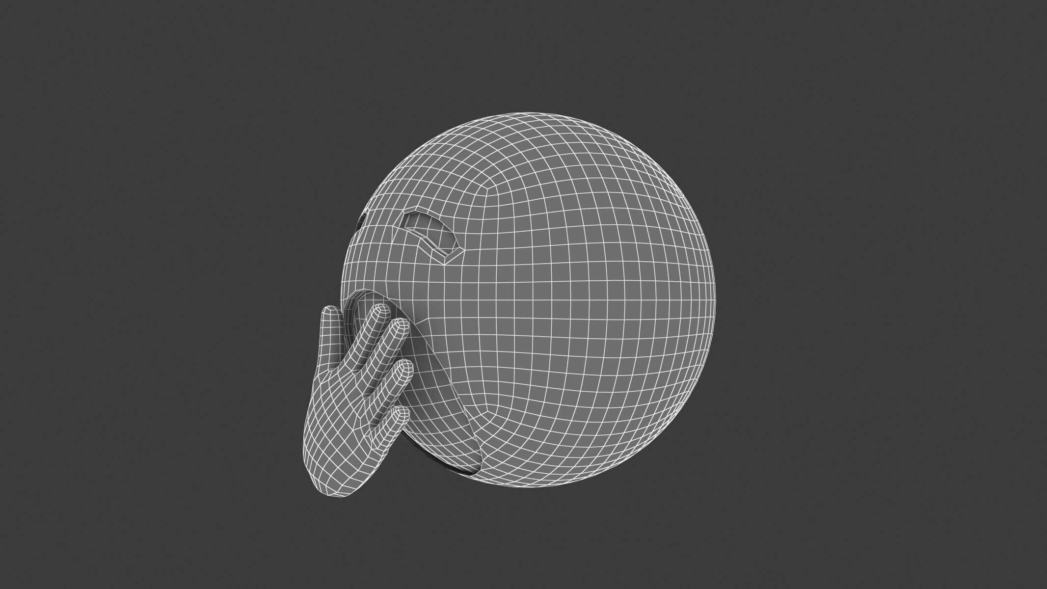 Yawning Face - 3D Model by frezzy