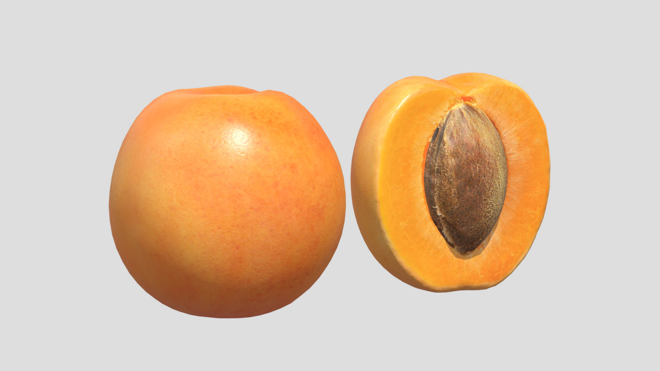 Apricot Low Poly - 3D Model by frezzy