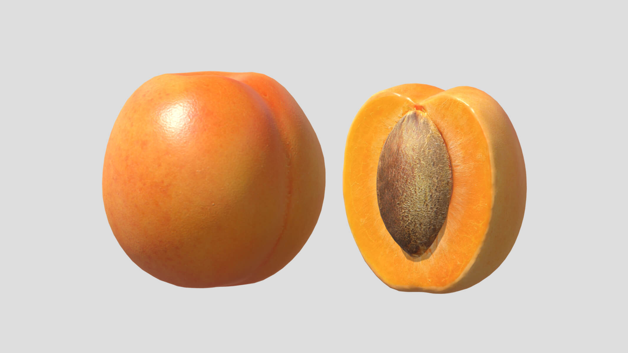 Apricot Low Poly - 3D Model by frezzy