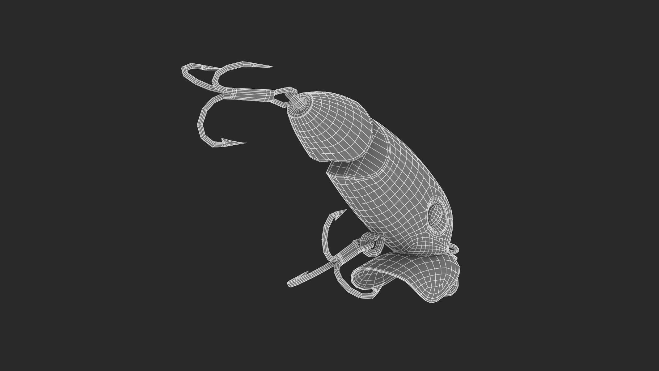 Arbogast Jointed Jitterbug Clicker 3d Model By Frezzy