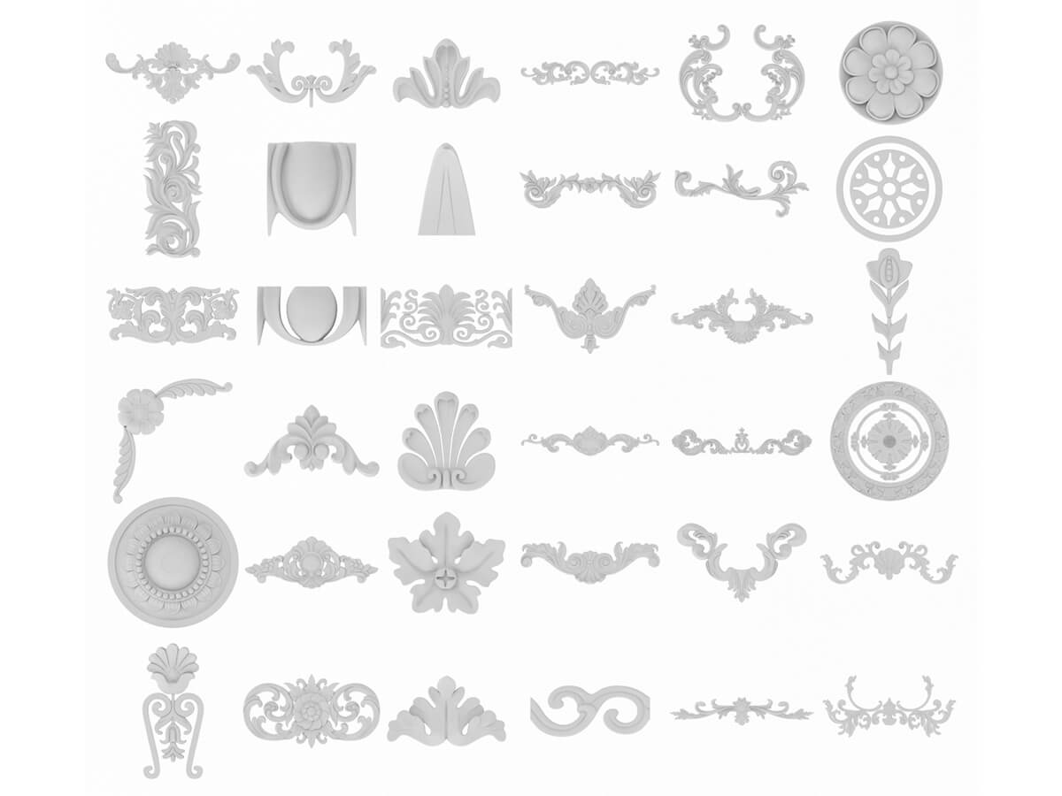 Architectural Classic Pattern Vol 2 - 3D Model by frezzy