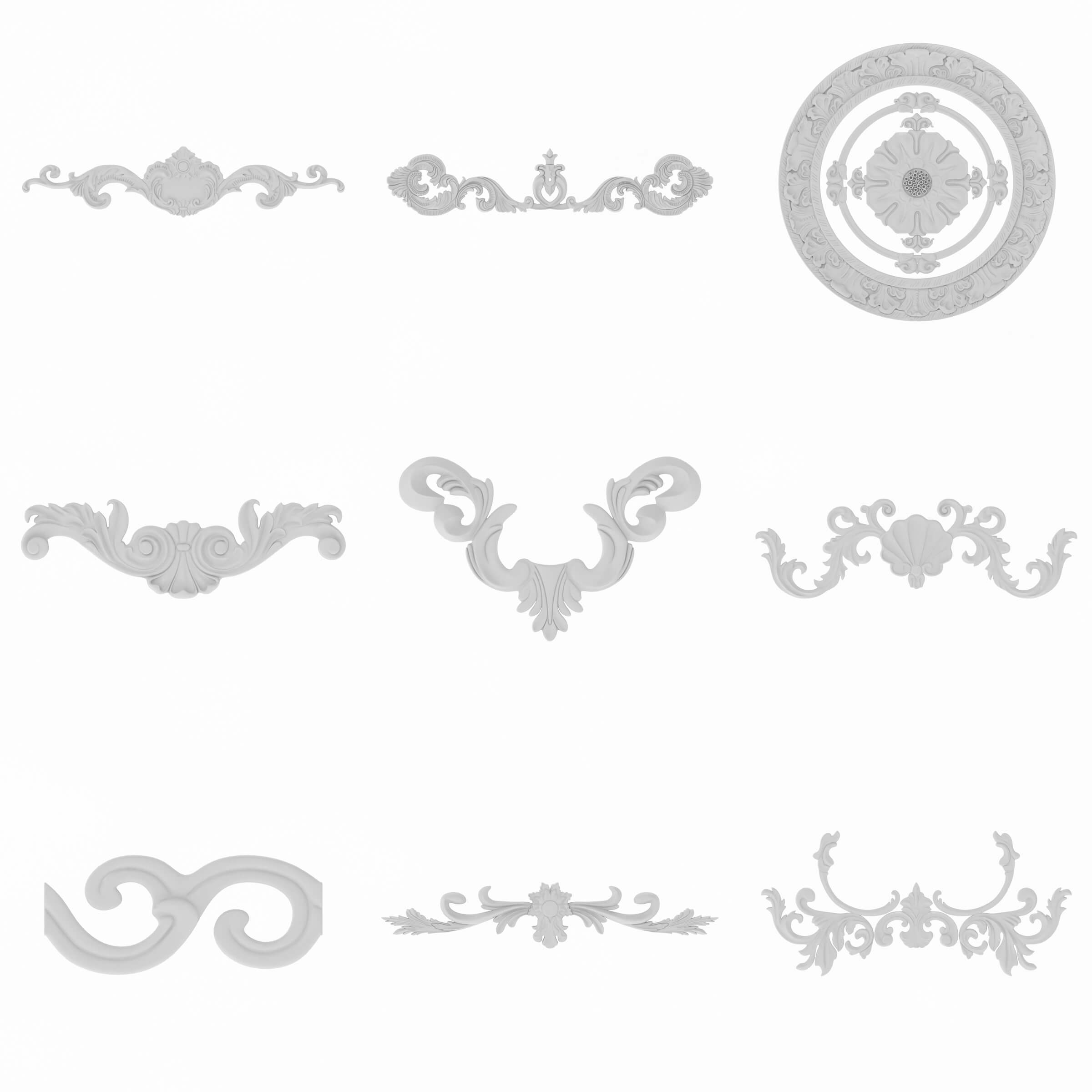 Architectural Classic Pattern Vol 2 - 3D Model by frezzy