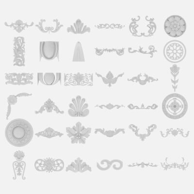 Architectural Classic Pattern Vol 2 - 3D Model by frezzy