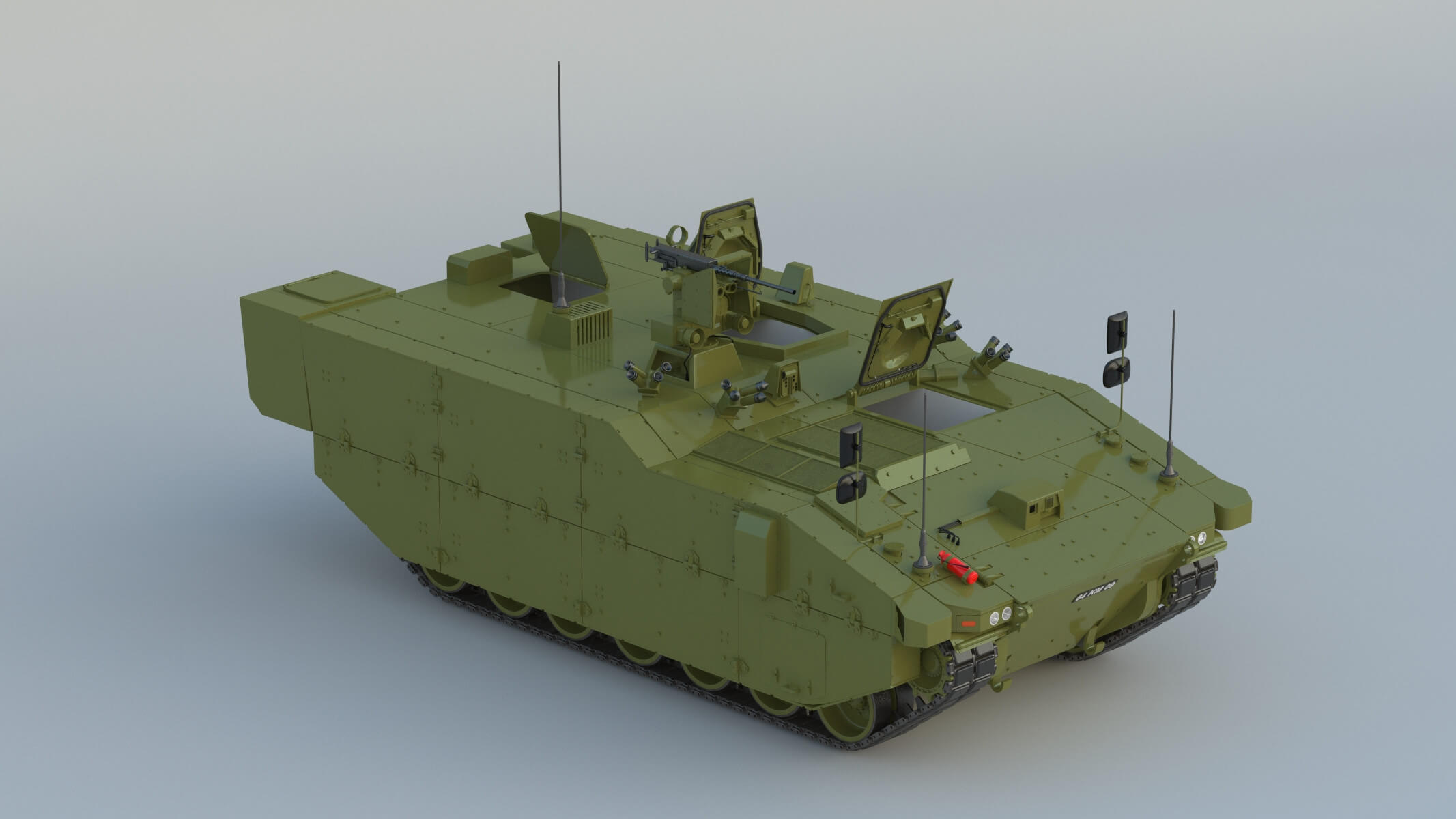 Ares Armored Vehicle - 3D Model by frezzy