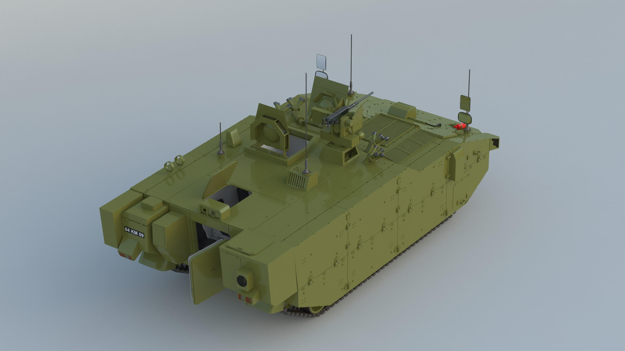 Ares Armored Vehicle - 3D Model by frezzy