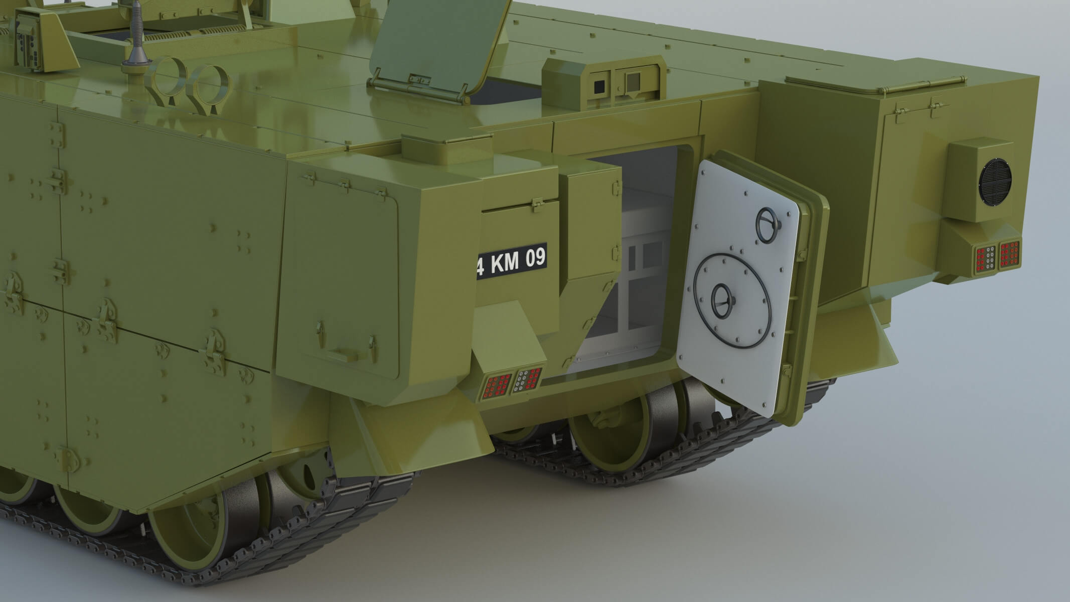 Ares Armored Vehicle - 3D Model by frezzy